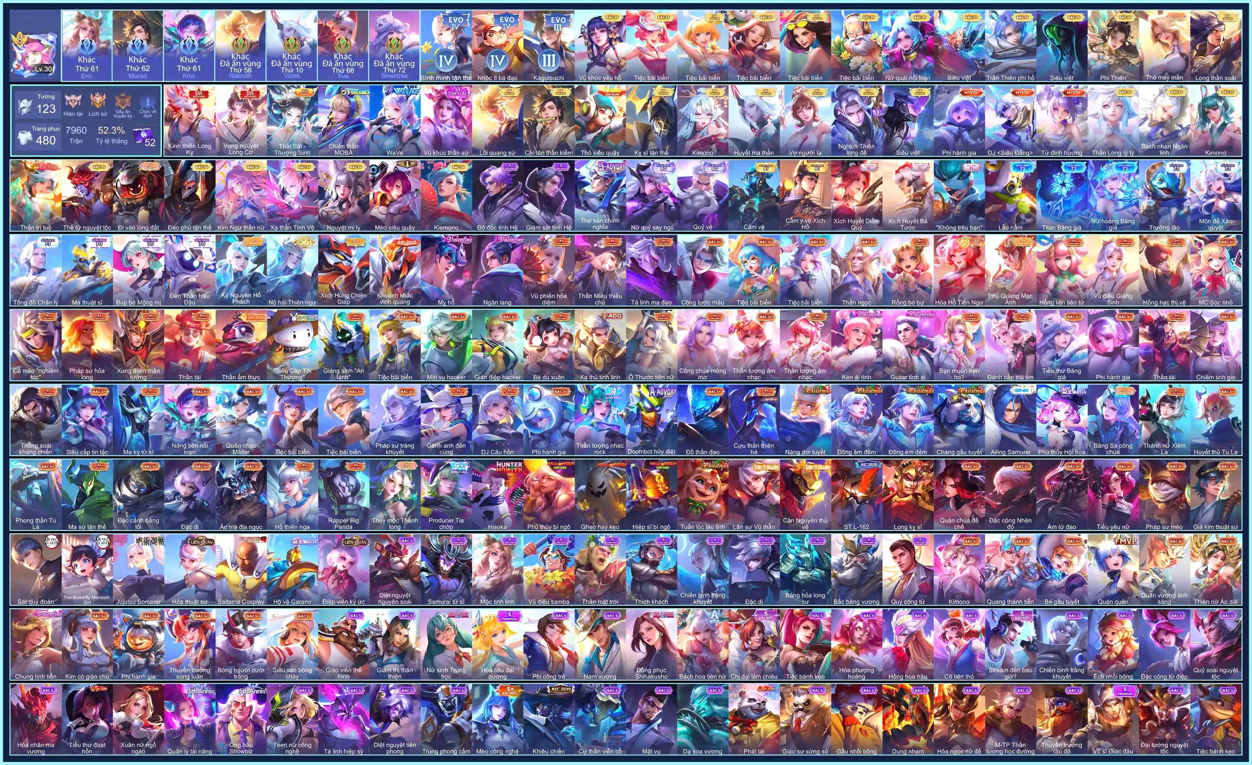 Acc #79683: Violet Vọng nguyệt Long Cơ, Bijan Kình thiên Long Kỵ ...