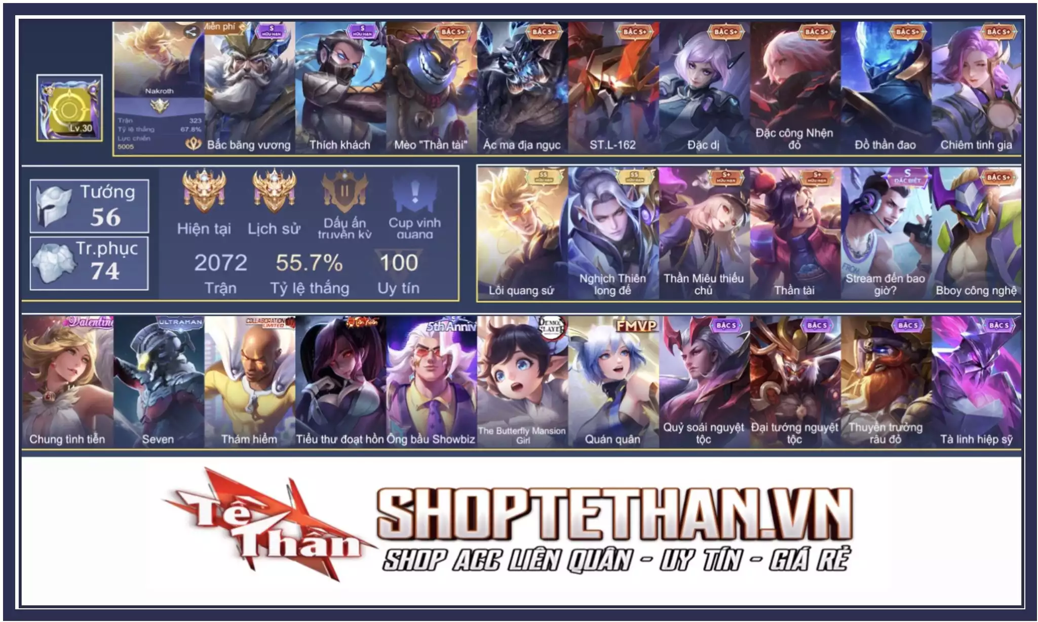 Acc #15209: Nak lôi, Qui long đế, Iggy thần miêu, Flo seven...., giá ...