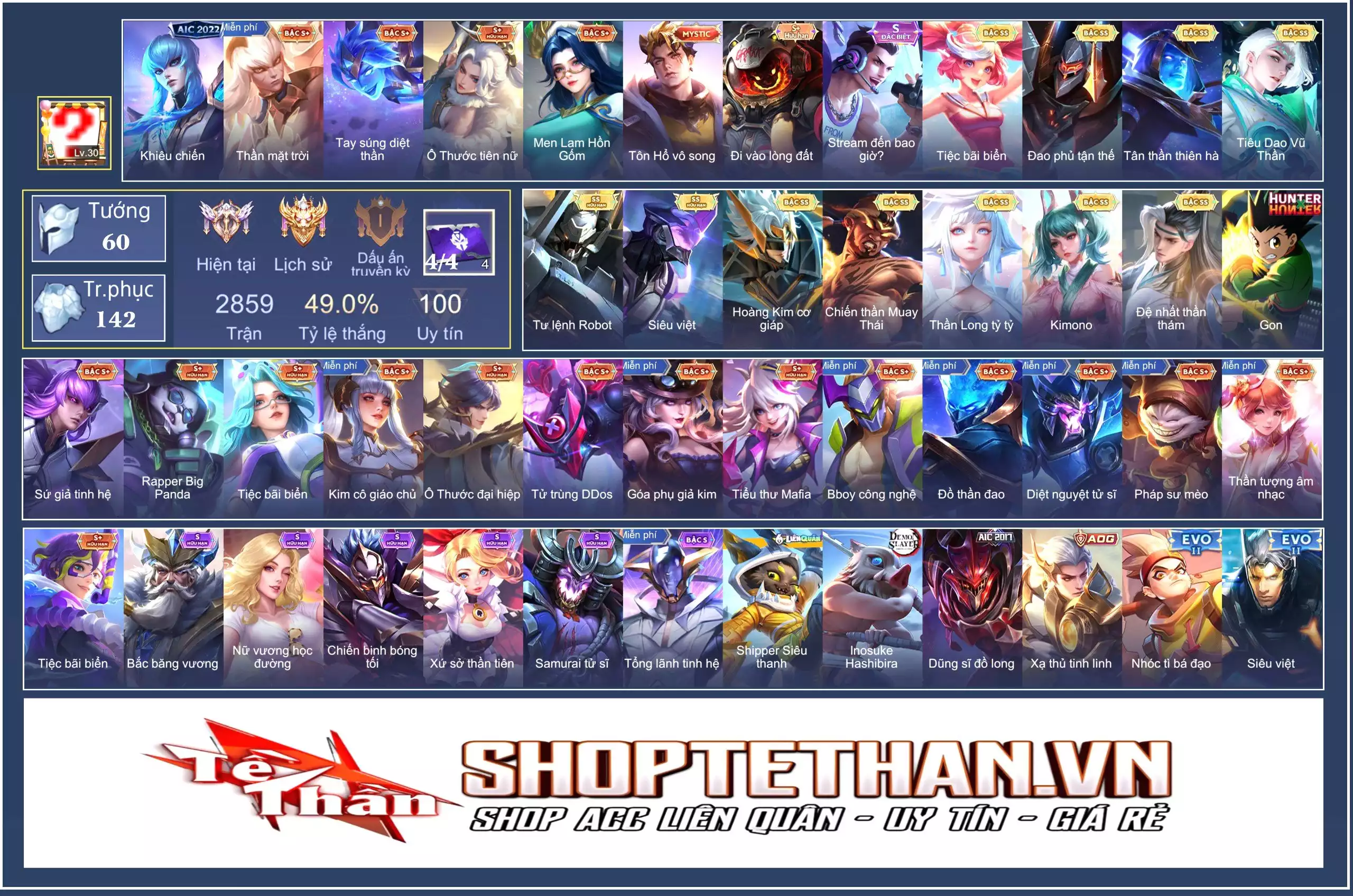 Acc #20319: Bijan hoàng kim, Raz thái/Gon, Lubu robot, Zephys siêu việt ...