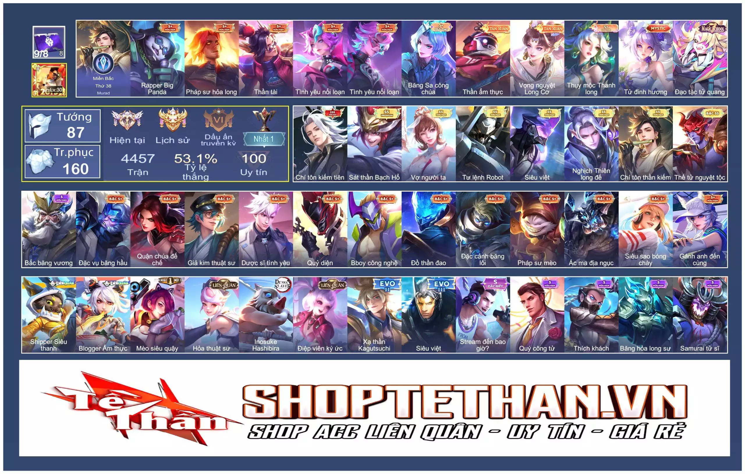 Acc #25776: 🎁TẶNG ACC: Enzo sát thần bạch hổ và đồng bọn cực nét ...