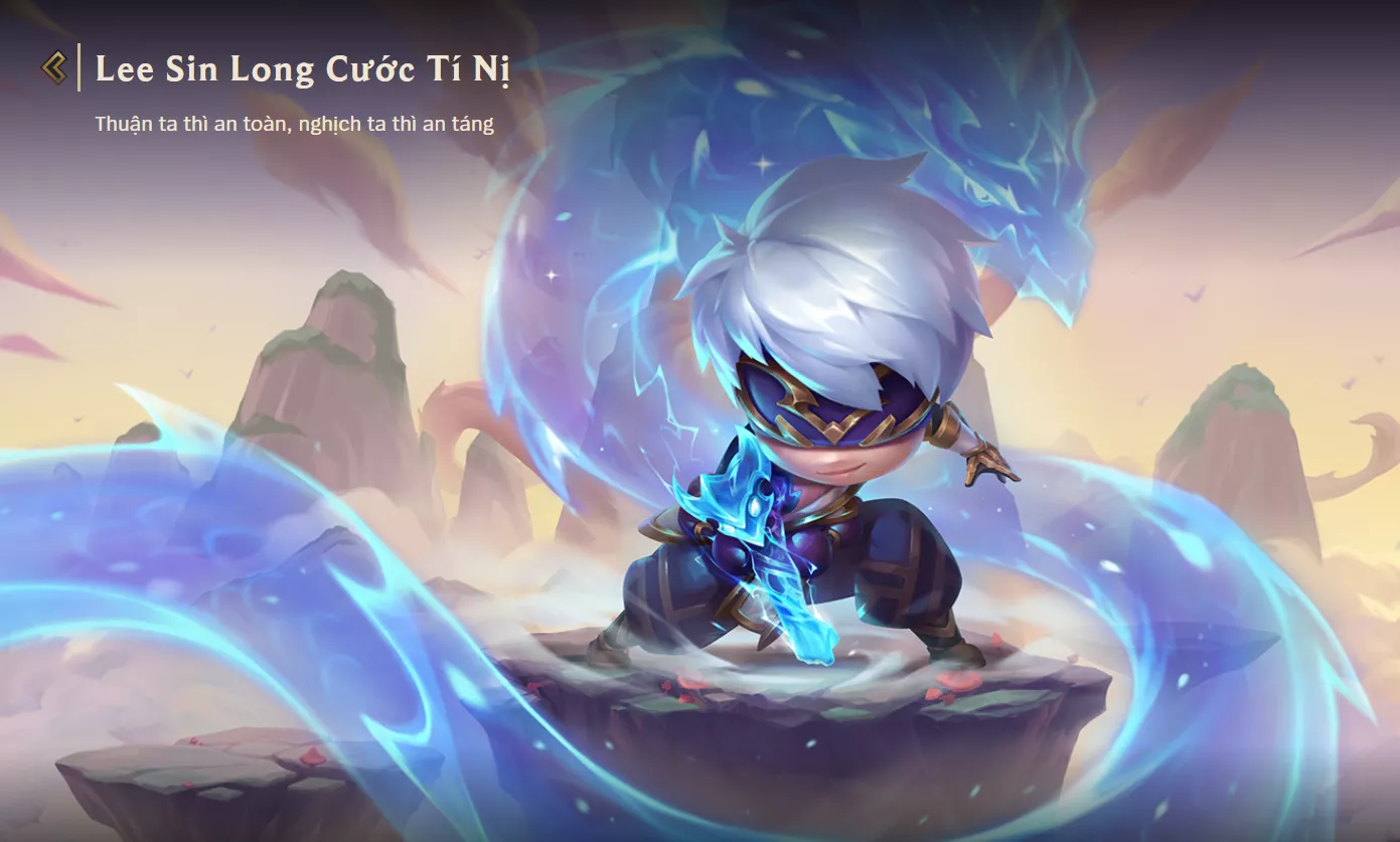 Acc #47196: ACC TFT: Lee Sin Long Cước Tí Nị, Unranl lv1, trắng thông ...