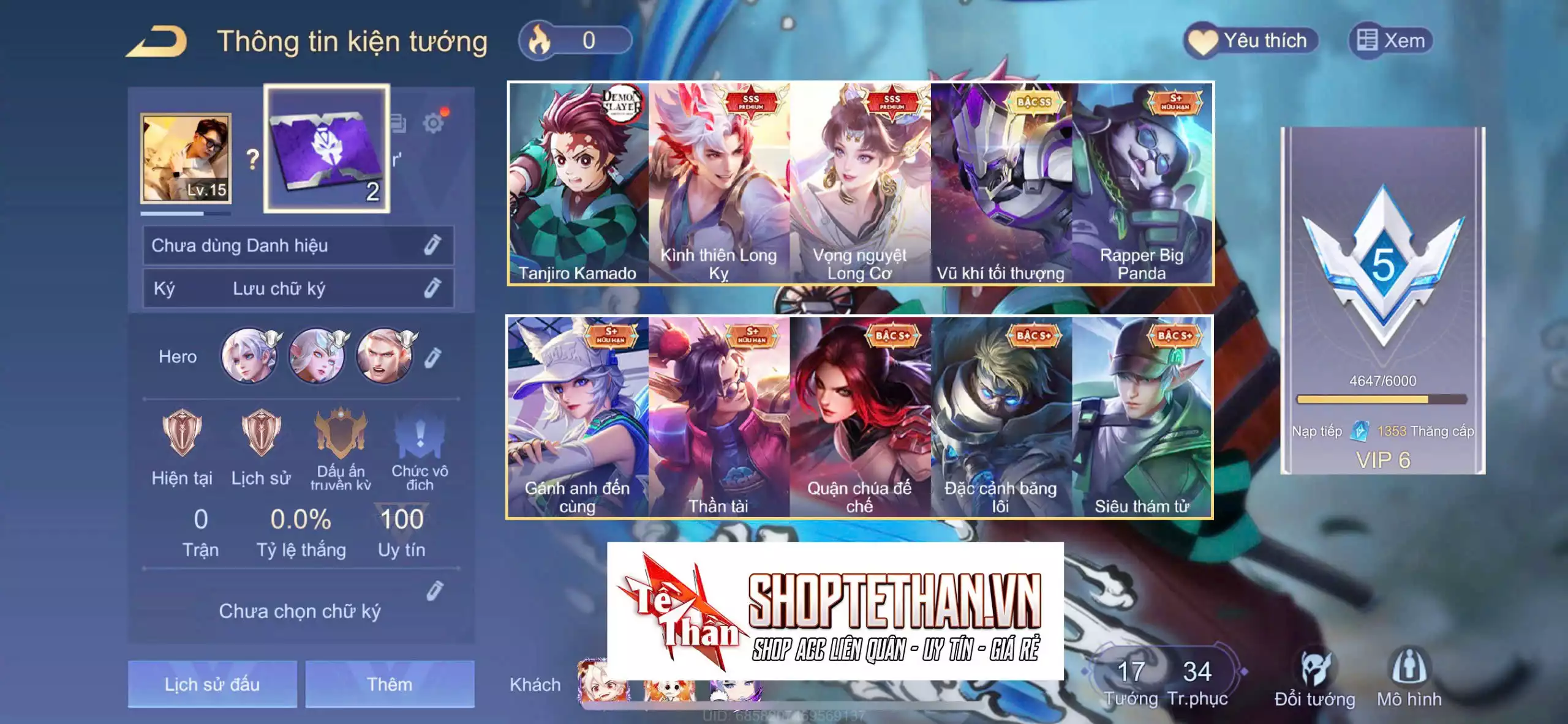 Acc #48707: Yan Tanjiro Kamado, Violet Vọng nguyệt Long Cơ, Bijan Kình ...