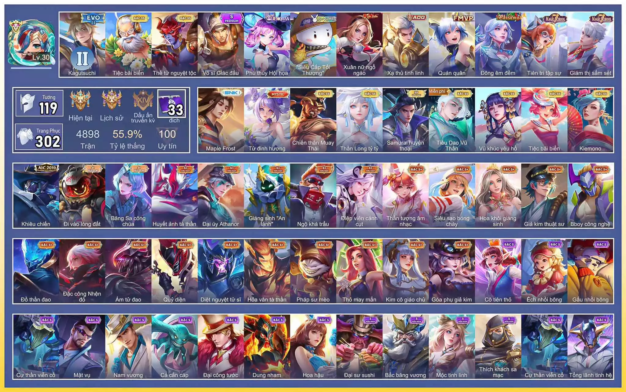 Acc #48766: Ryoma Maple Frost, Cap Từ đinh Hương, Raz Chiến Thần Muay ...