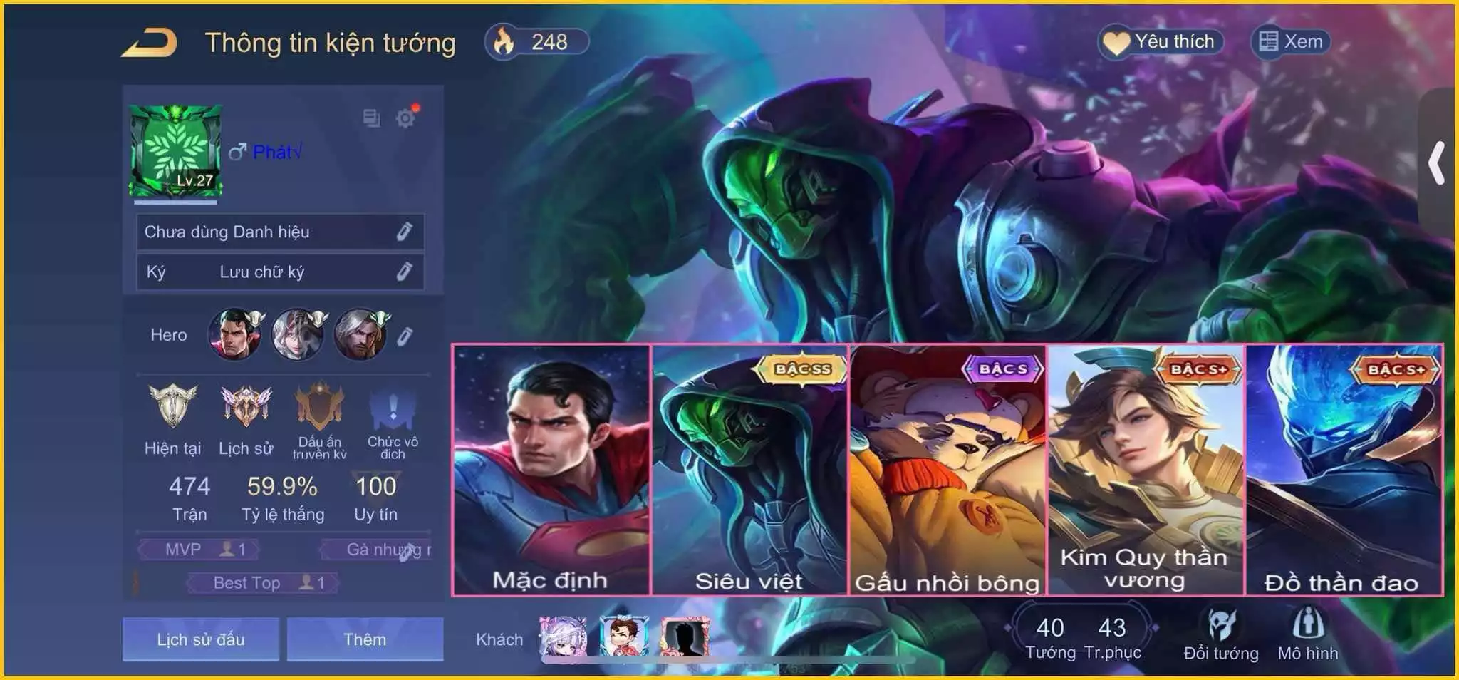 Acc #51549: Raz Siêu Việt,.. trắng thông tin, giá 199,999 đ