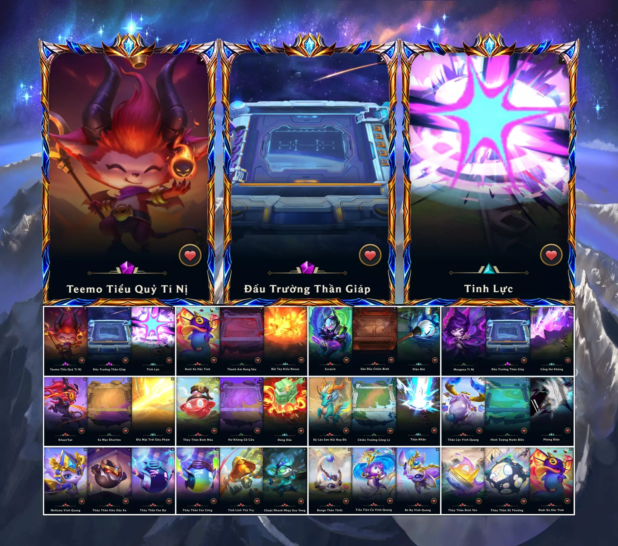 Acc #54415: 📮 Combo VIP [ 𝗧𝗼𝗽 𝗚𝗮𝗺𝗲 ] 📮 Teemo Tiểu Quỷ Tí Nị Đấu Trường ...