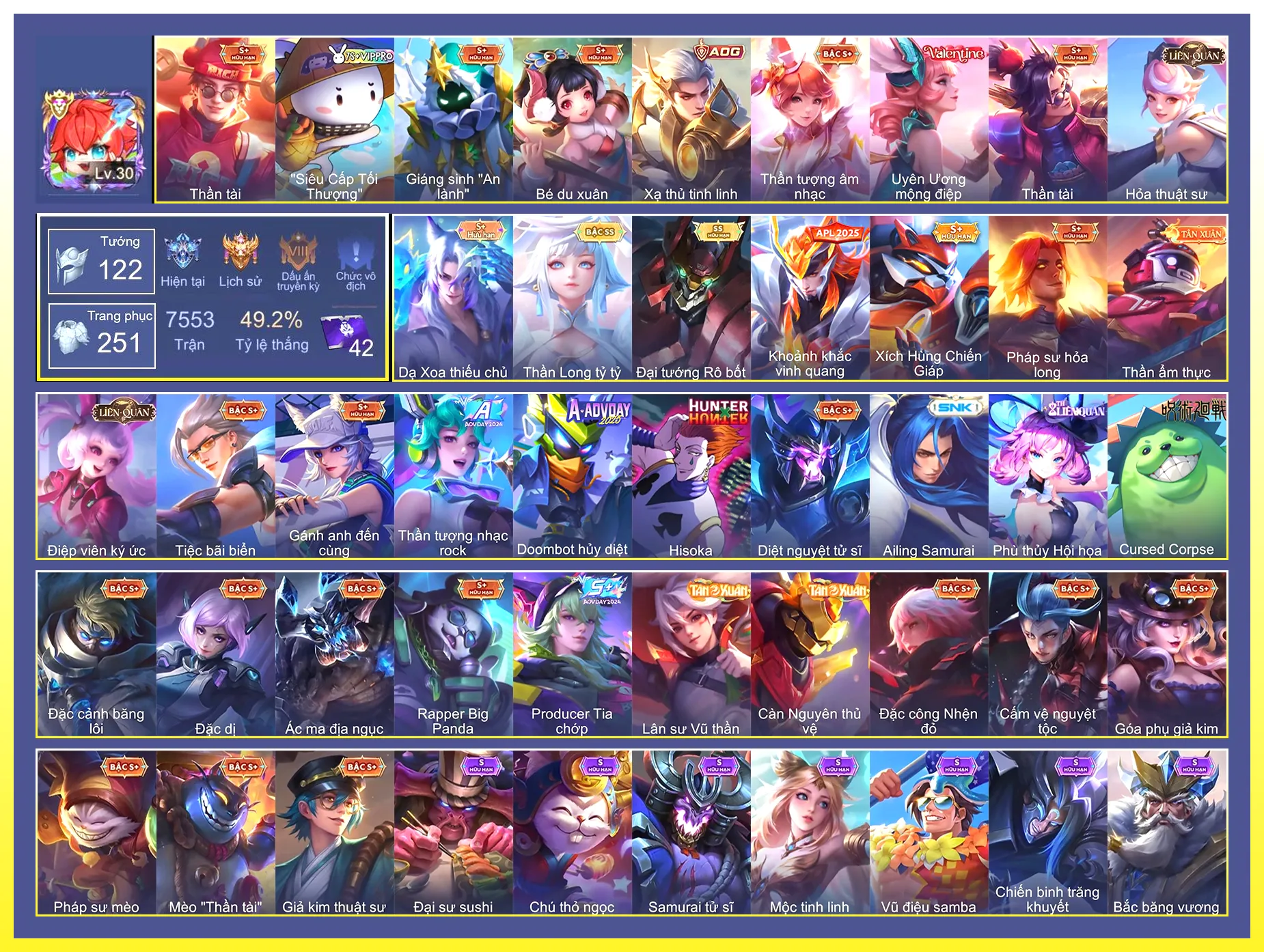 Acc #66914: Maloch Đại Tướng Robot, Violet Thần long tỷ tỷ…, giá 550,000 đ